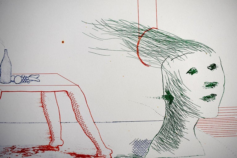 David Hockney - A Moving Still Life, from: The Blue Guitar - Etching ...