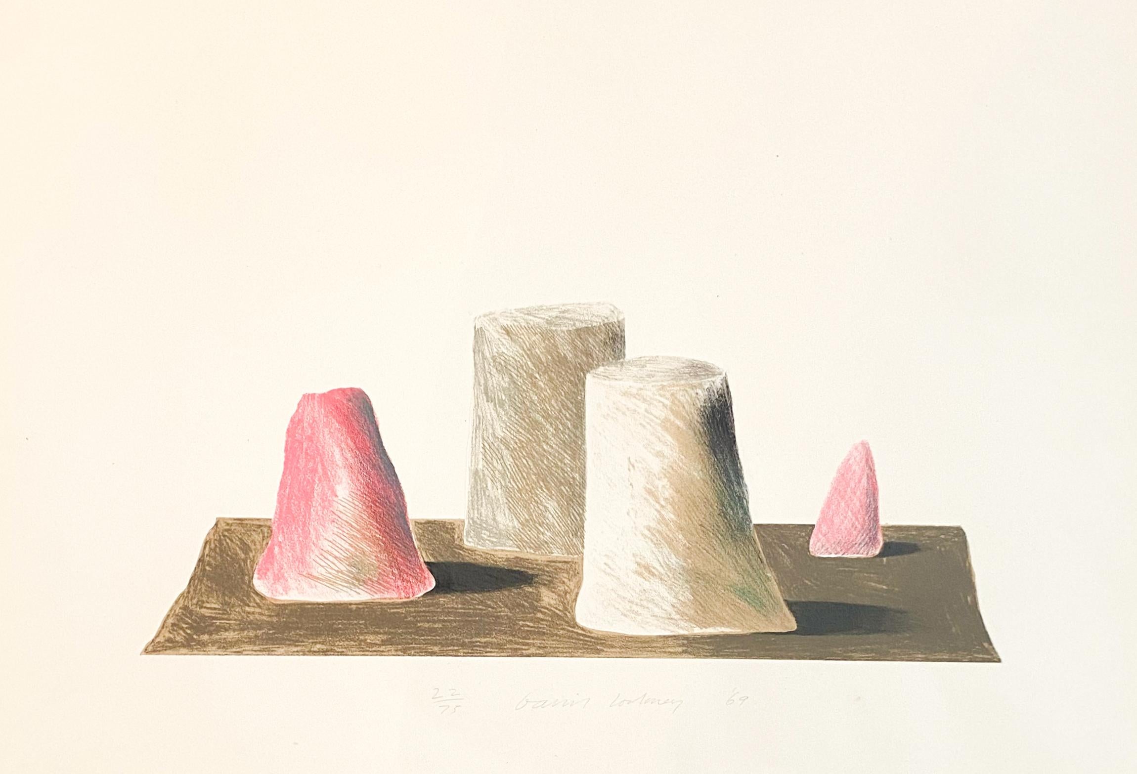 David Hockney - Pool Made with Paper and Blue Ink for Book of Paper ...