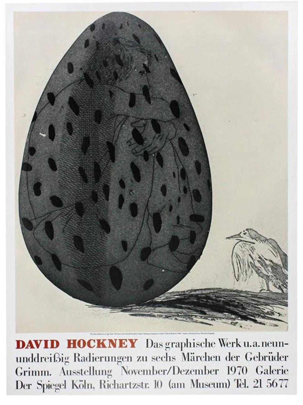 David Hockney - Boy Hidden in an Egg Poster by David Hockney For Sale ...