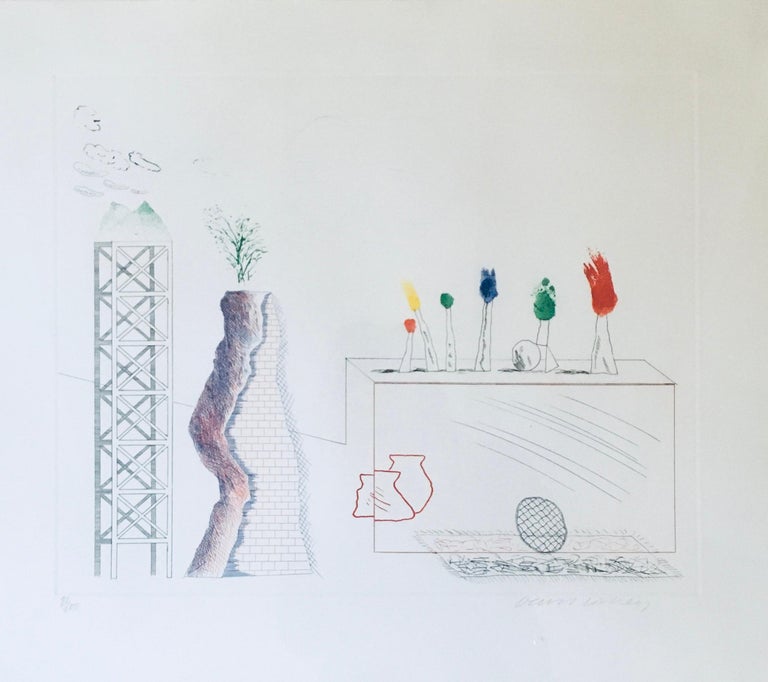 David Hockney - David Hockney 'A Tune' from The Blue Guitar Signed ...