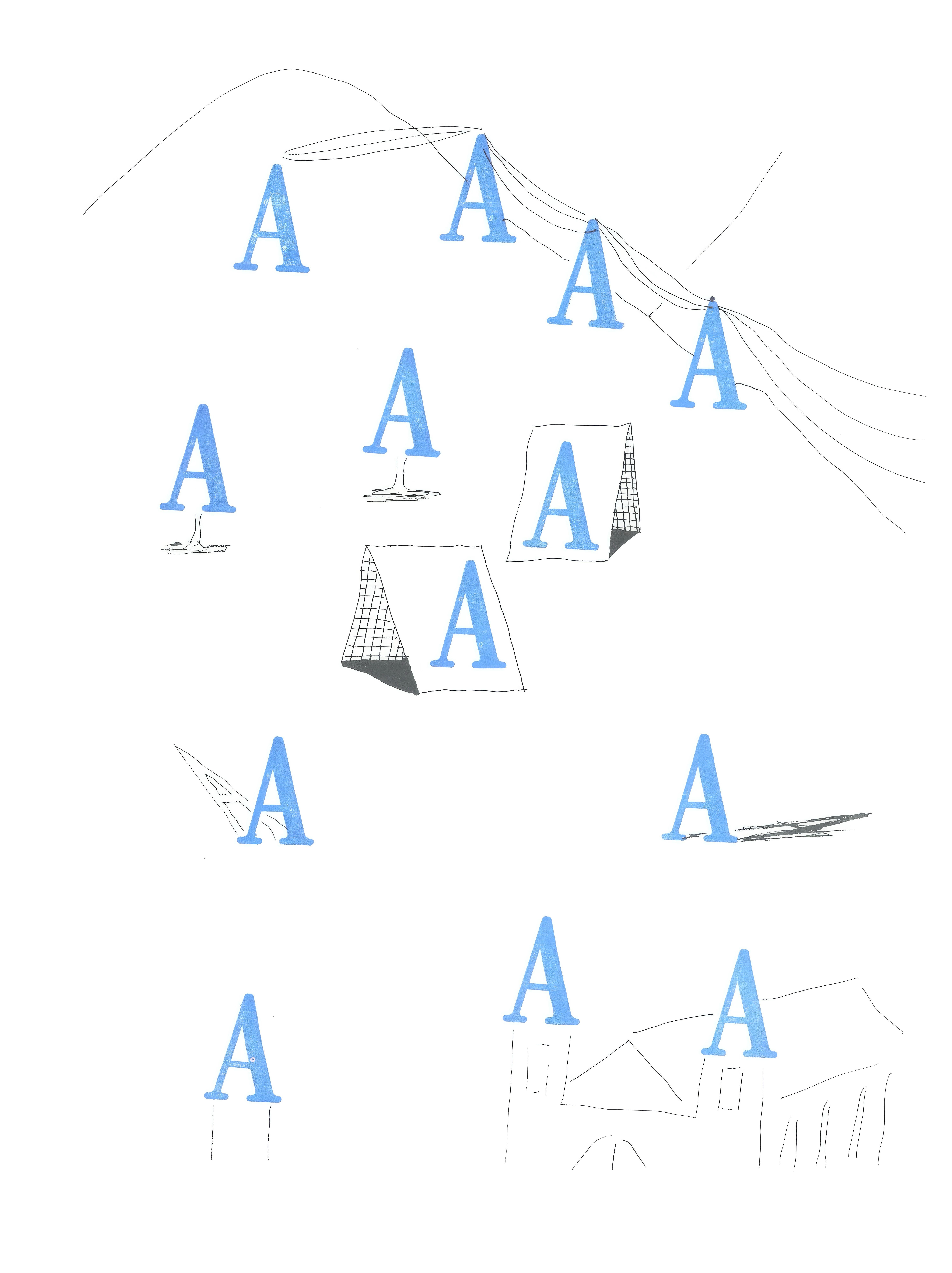David Hockney - Letter D For Sale at 1stDibs