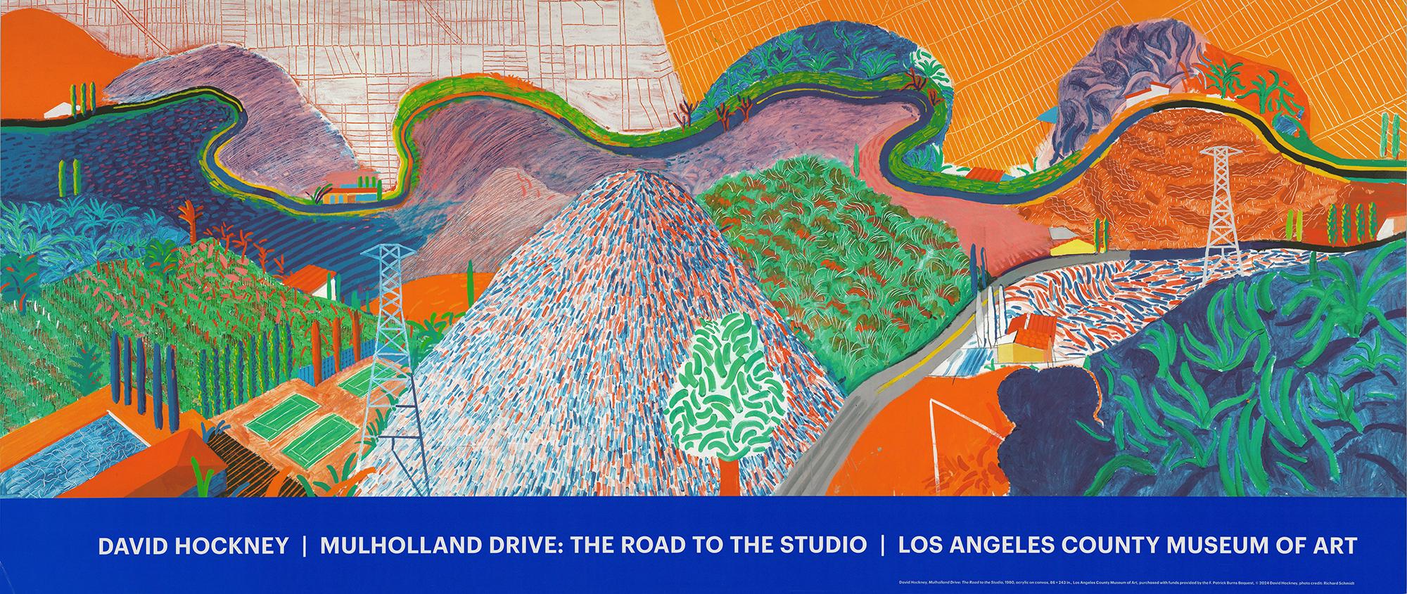 David Hockney 'Mulholland Drive: The Road to the Studio' 2021 For Sale ...