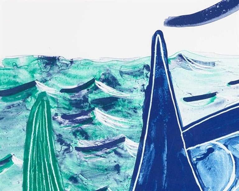 David Hockney - David Hockney, "The Wave", Lithograph on Arches, (6/50 ...