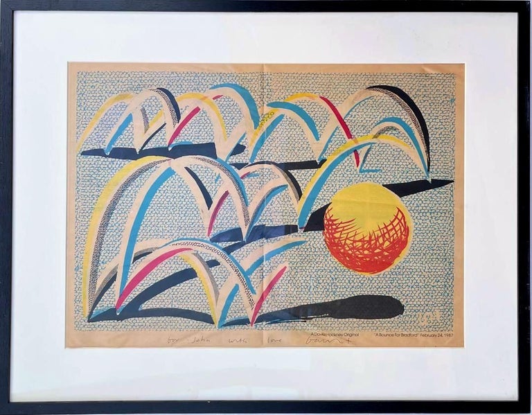 David Hockney - Handmade print, hand signed and inscribed to renowned ...
