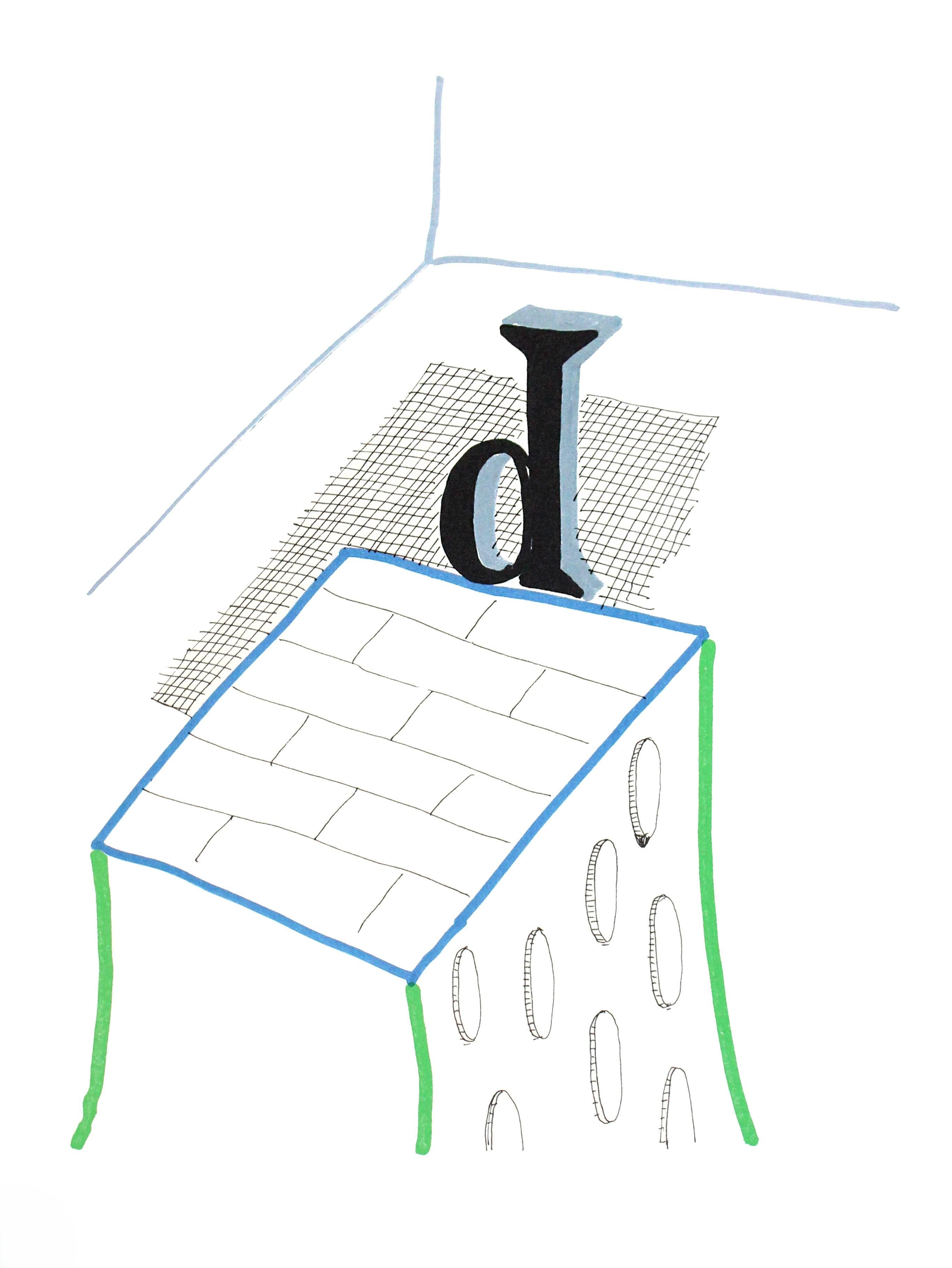 David Hockney - Letter D For Sale at 1stDibs