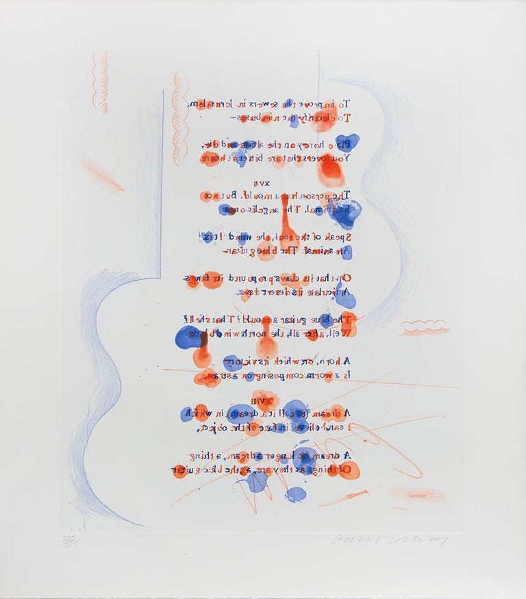 David Hockney - Made in April, from the 'Blue Guitar' portfolio For ...