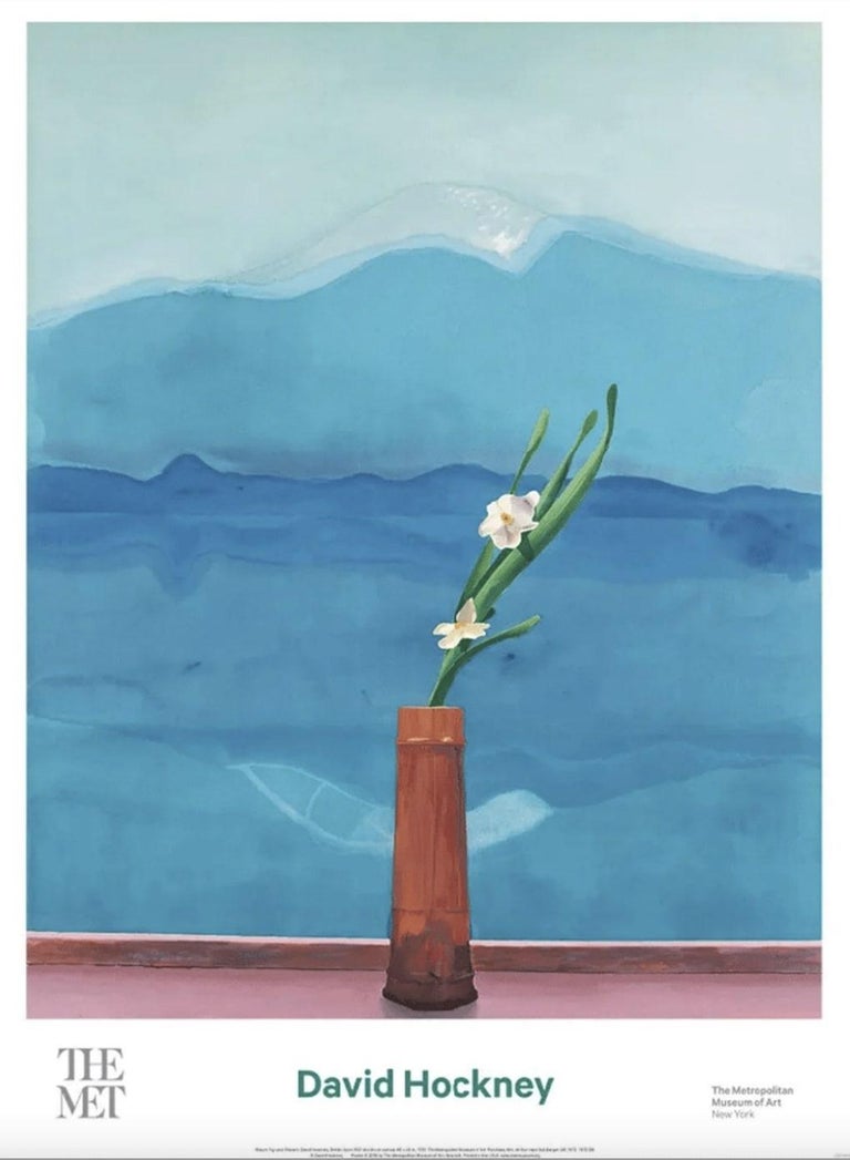 David Hockney - Mount Fuji and Flowers by David Hockney For Sale at 1stDibs