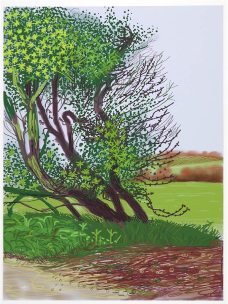 David Hockney - The Arrival of Spring in Woldgate, East Yorkshire at ...