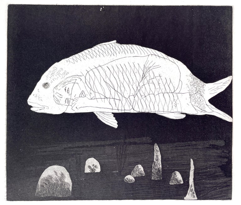 David Hockney - The Boy hidden in a Fish (Six Fairy Tales from the ...