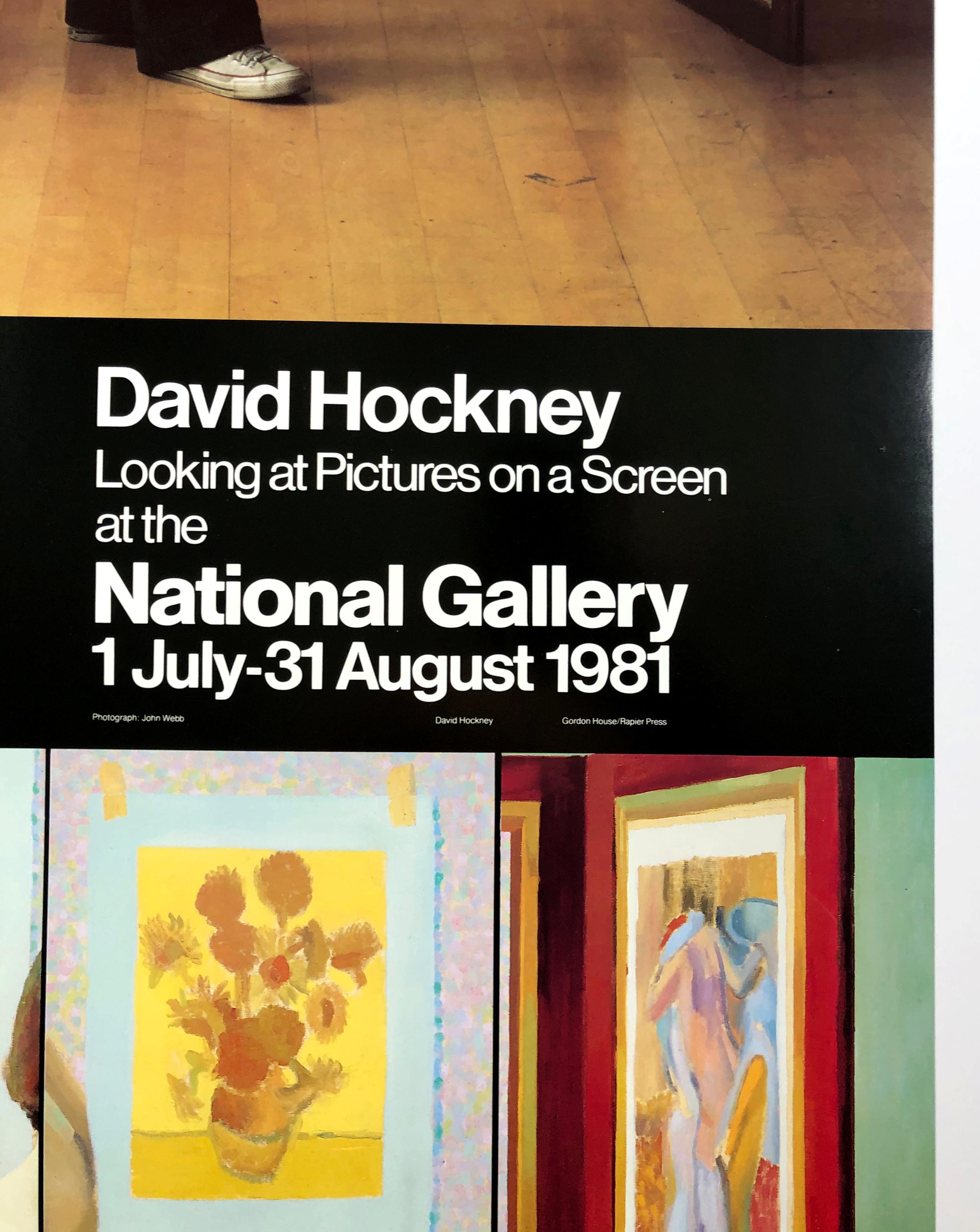 David Hockney - Vintage Hockney poster National Gallery (The Artist’s ...