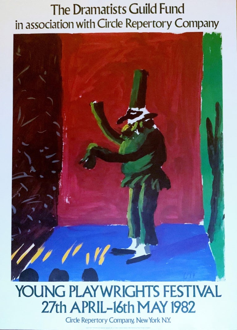 David Hockney - Young Playwright's Festival (Hand signed by David ...