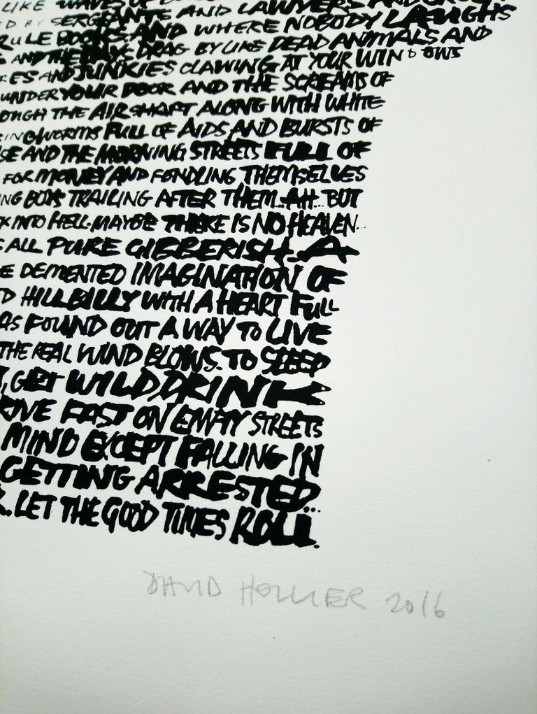 David Hollier - Hunter S Thompson Screen Print by David Hollier, 2019 ...