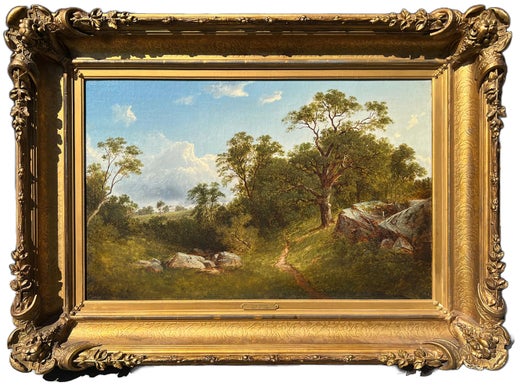 David Johnson - Landscape with Mansion, 1863 by David Johnson (American ...