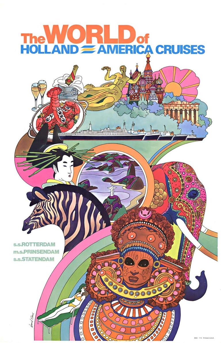 David Klein - Original "The World Holland American Cruises" original ...