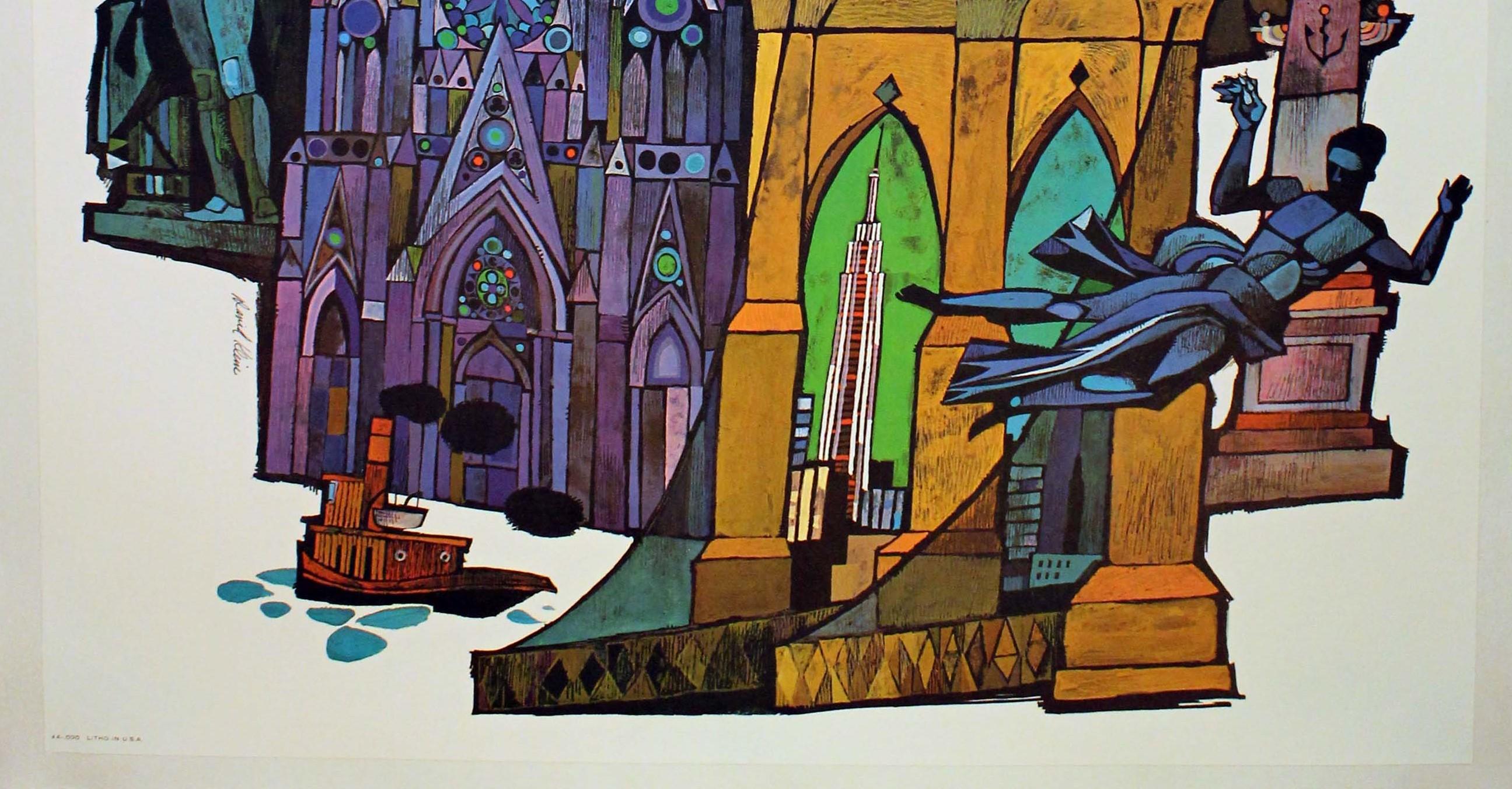 David Klein - Original Vintage Travel Poster By David Klein New York ...