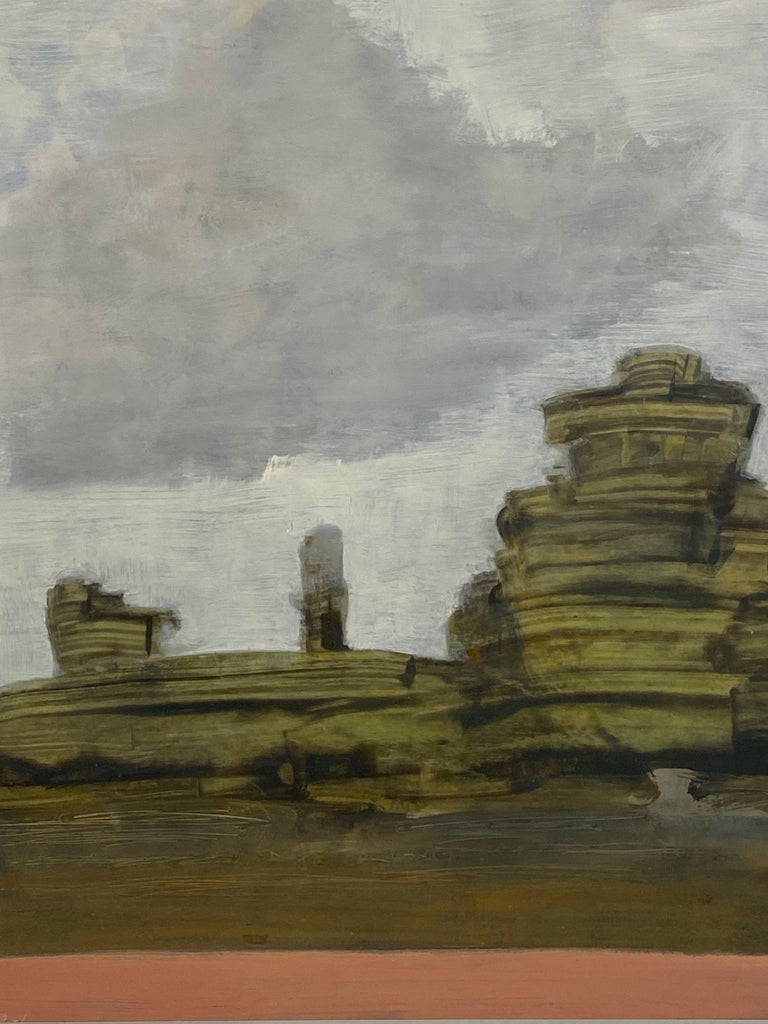 David Konigsberg - Space and Mass Out There, Desert Landscape Painting ...