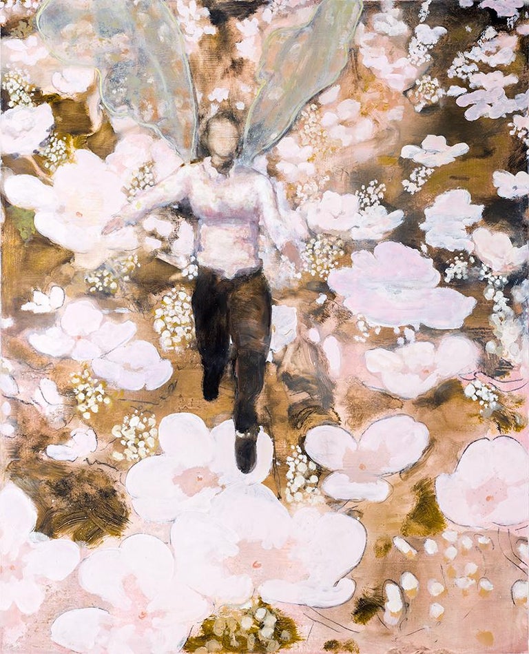 David Konigsberg - Sprite and Anemone (Whimsical Oil Painting of Winged ...