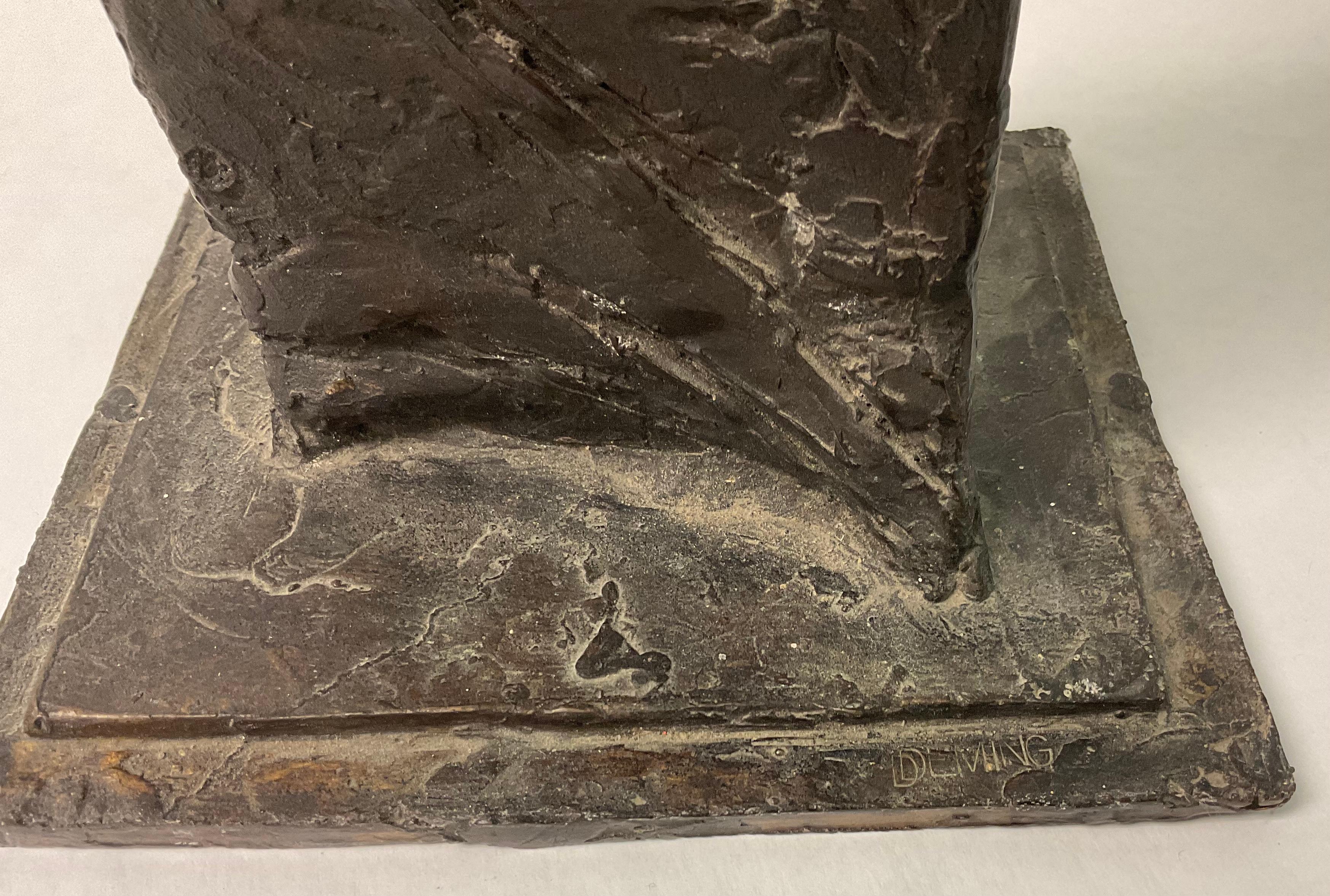 David L Deming Abstract Bronze Sculpture Mid Century Modern, 1970’s at ...