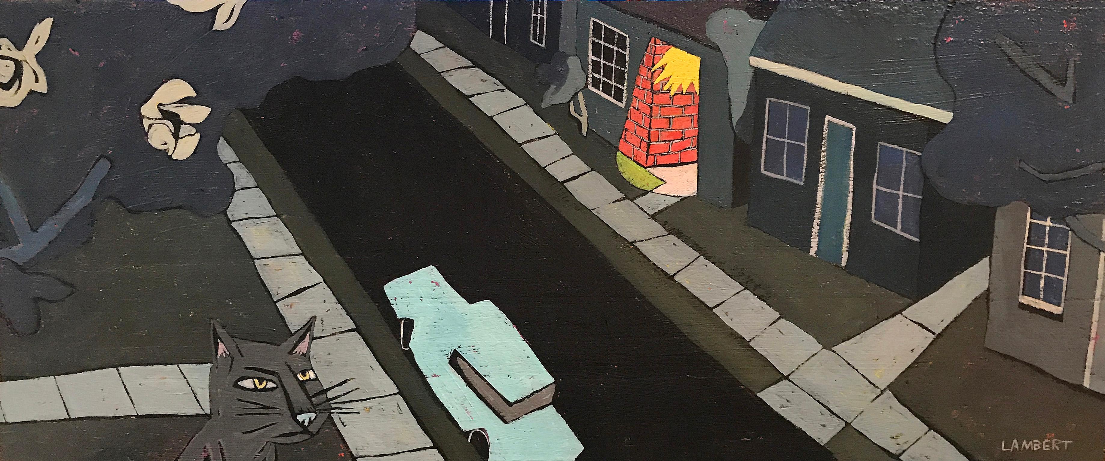 David Lambert - Gallinghouse at Night For Sale at 1stDibs