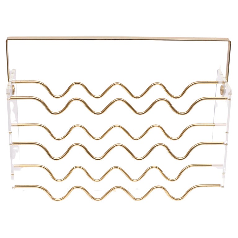 David Lange Wine Rack Hollywood Regency, 1970s, France For Sale at 1stDibs