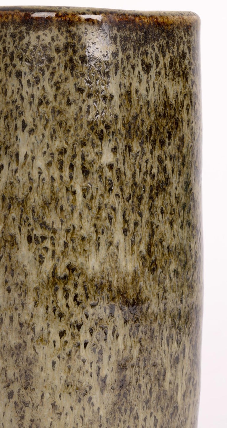 David Leach Lowerdown Pottery Linear Scroll Pattern Studio Pottery Vase ...