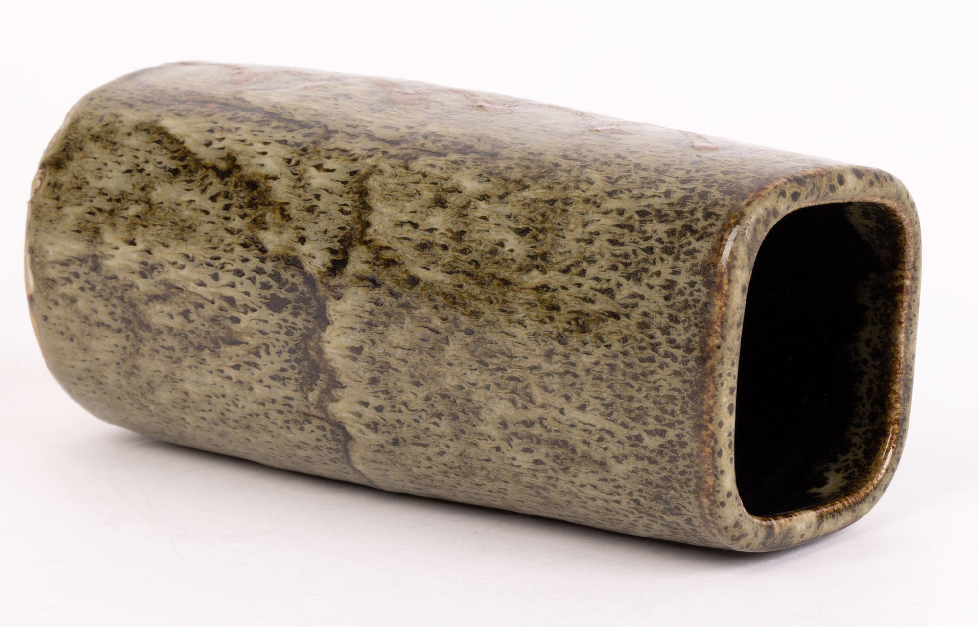 David Leach Lowerdown Pottery Linear Scroll Pattern Studio Pottery Vase ...