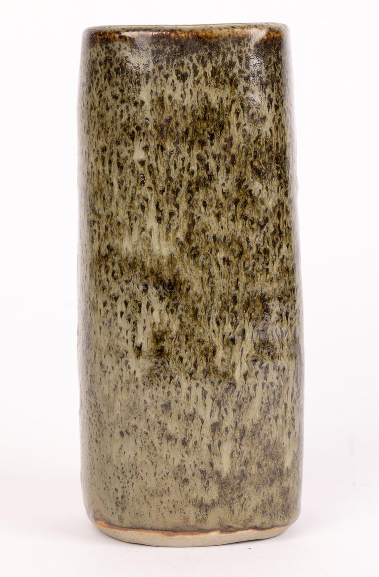 David Leach Lowerdown Pottery Linear Scroll Pattern Studio Pottery Vase ...