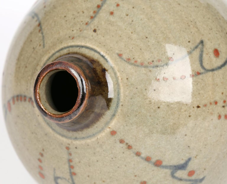 David Leach Lowerdown Stylized Berry Design Studio Pottery Vase For ...