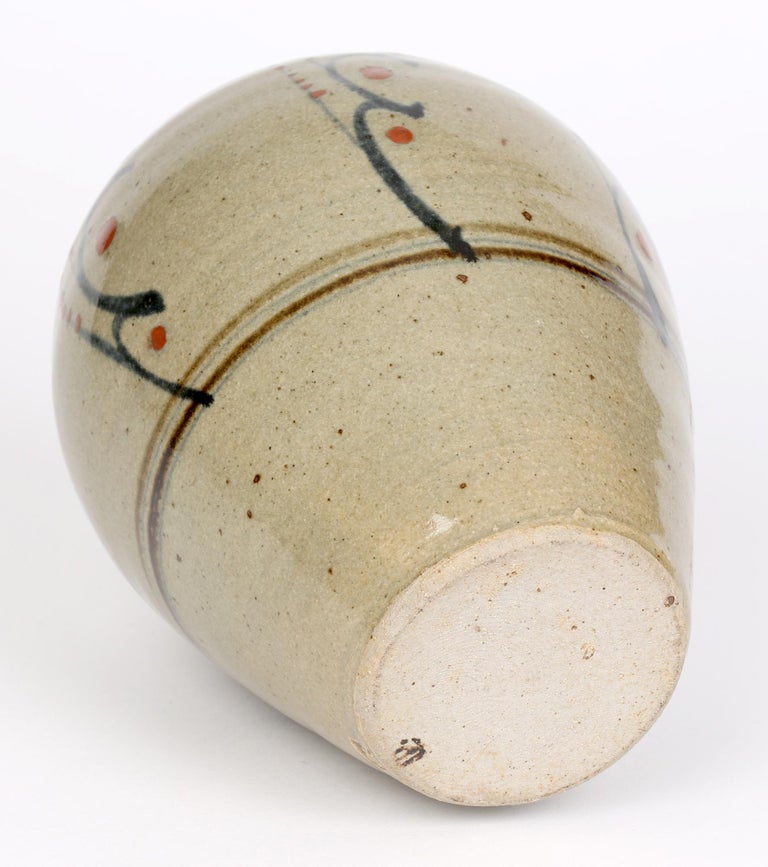 David Leach Lowerdown Stylized Berry Design Studio Pottery Vase For ...