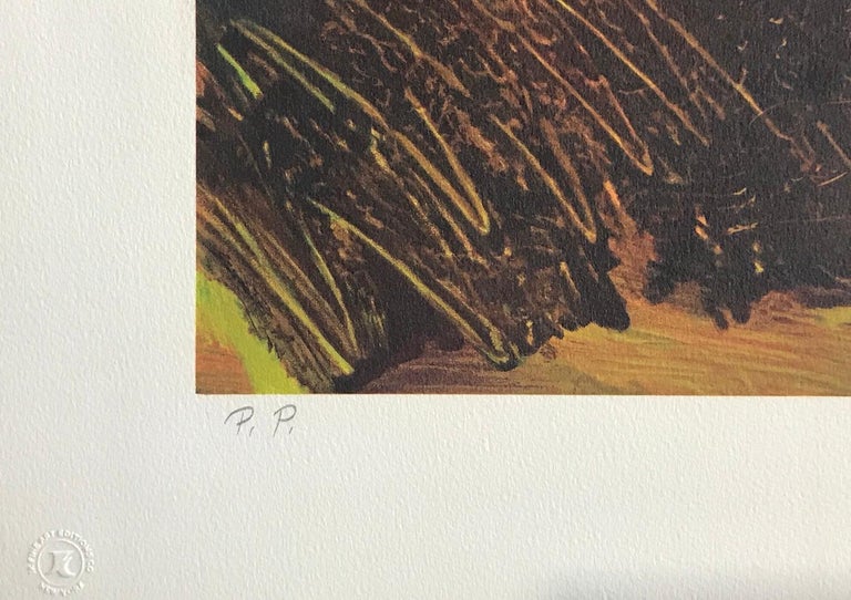 David Leverett - AFFIRMATION Signed Lithograph, Abstract Landscape ...