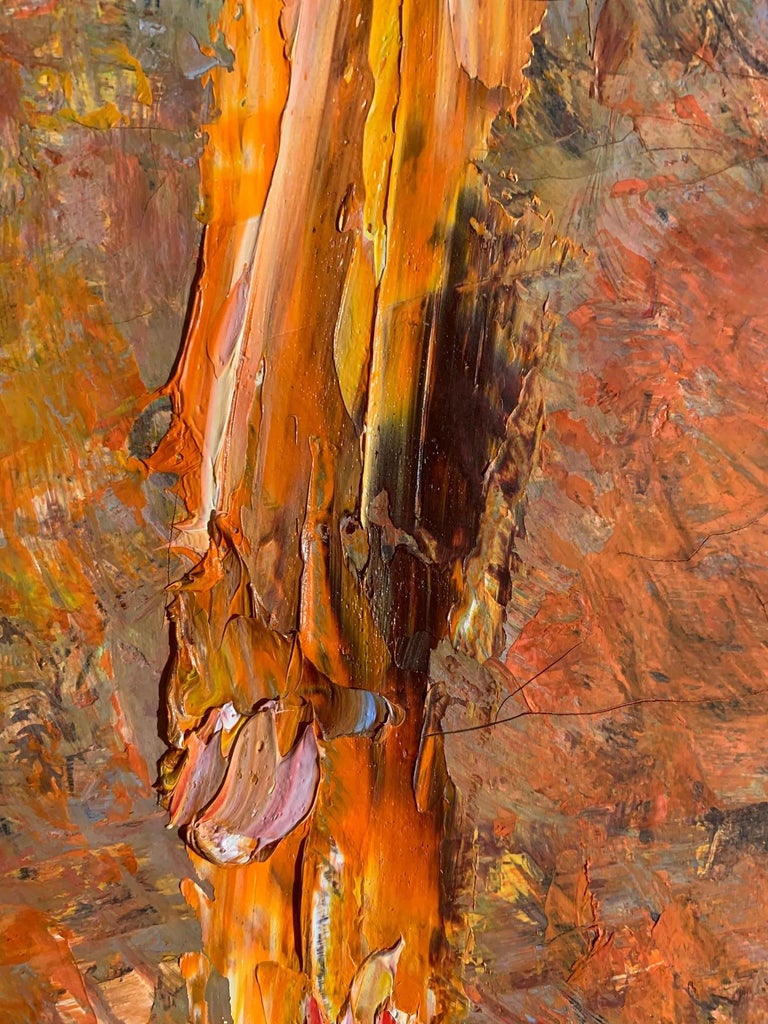 David Leviathan - ‘Trunks’ Contemporary Abstract 48" x 43" Mixed Media ...