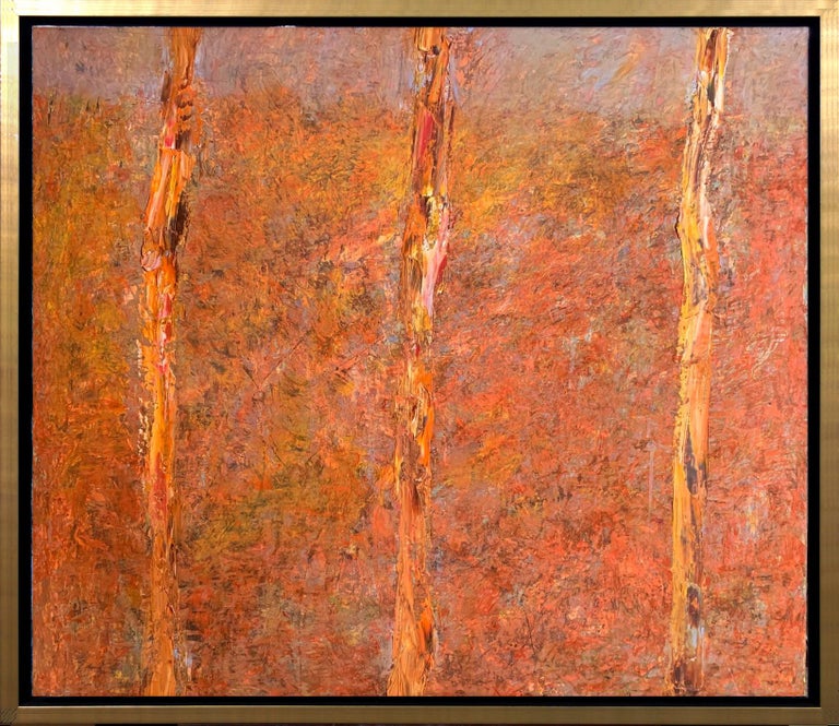 David Leviathan - ‘Trunks’ Contemporary Abstract 48" x 43" Mixed Media ...