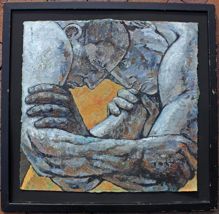 David Loeb - Greco Roman Classical Wrestlers Oil Painting For Sale at ...