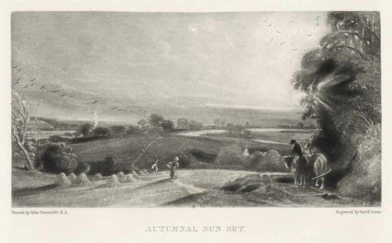 David Lucas - (after) John Constable mezzotint "Autumnal Sun Set" For ...