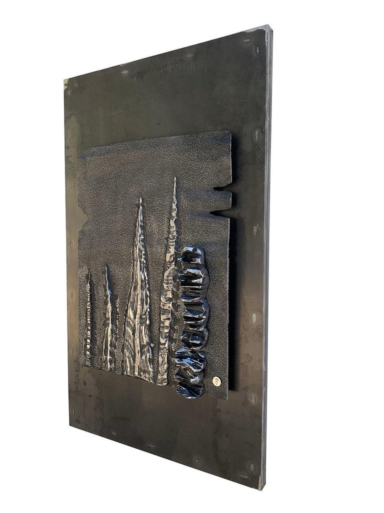 David Marshall - David Marshall Modern Sculpture "LIGNITE" Abstract ...