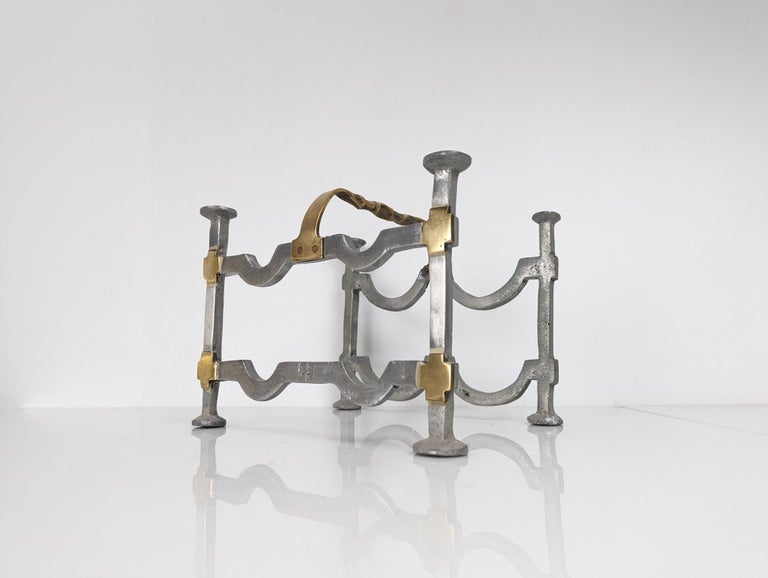 David Marshall Wine Rack for 4 Bottles, 1980s For Sale at 1stDibs