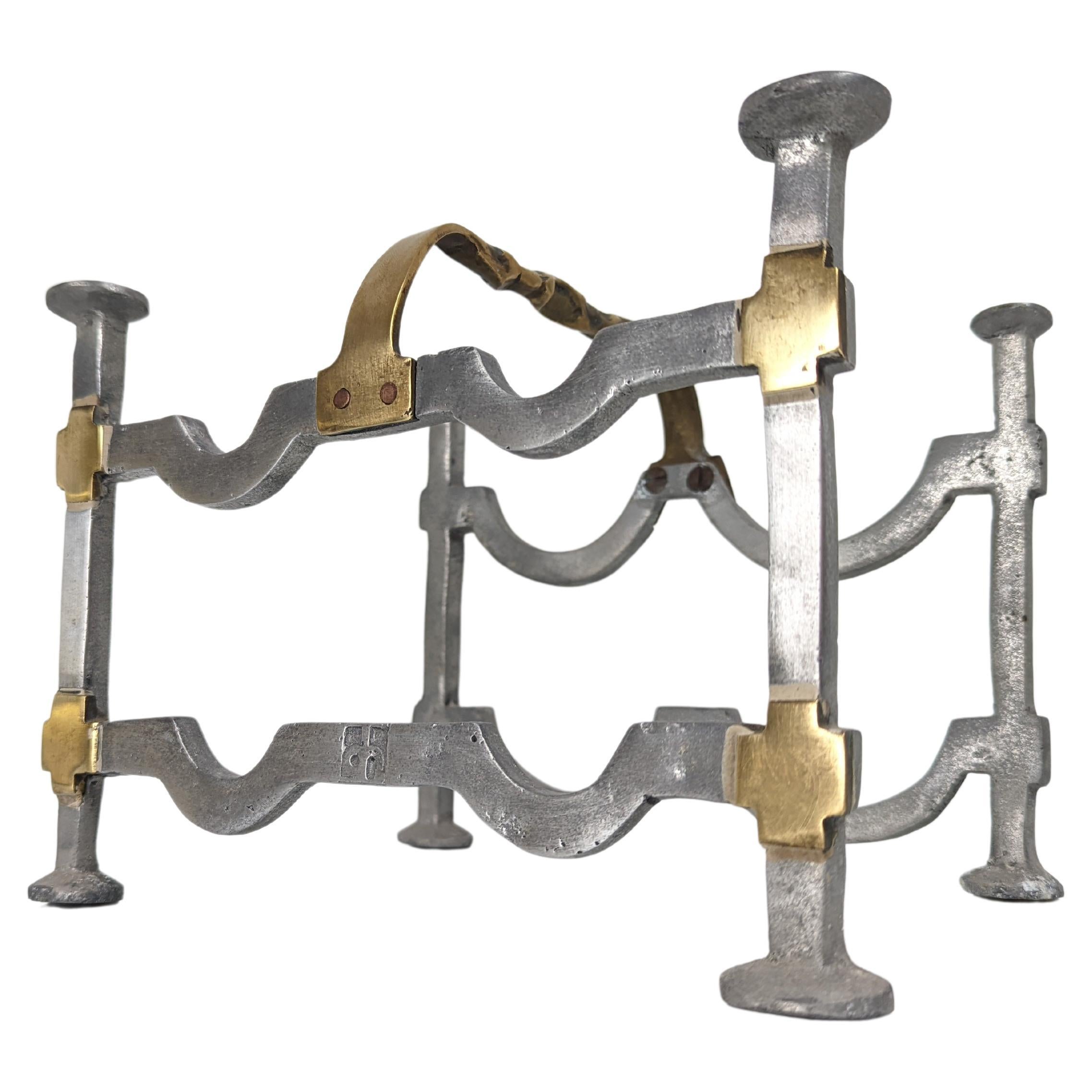 David Marshall Wine Rack for 4 Bottles, 1980s For Sale at 1stDibs