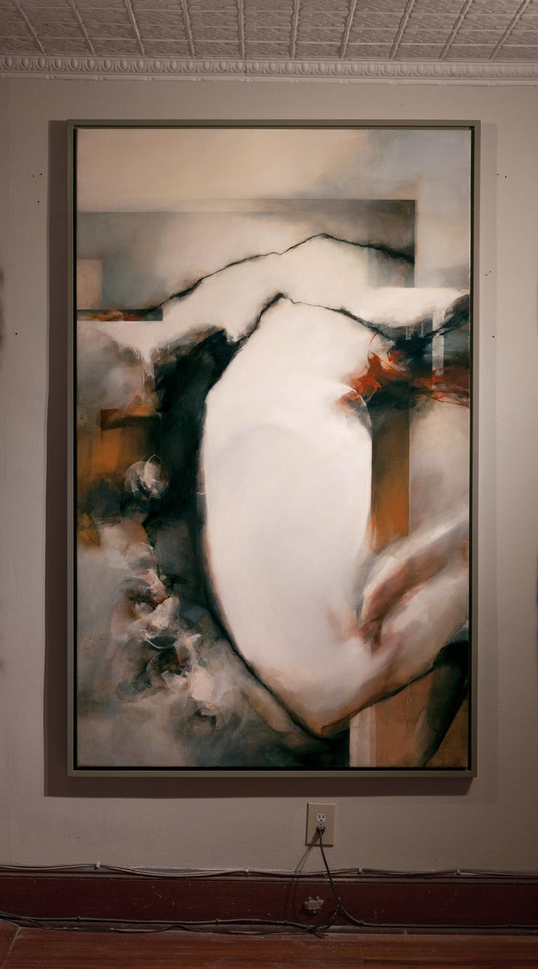 David Mellen - Abstract Pigment Painting on Canvas: 'The Rhythm, The ...