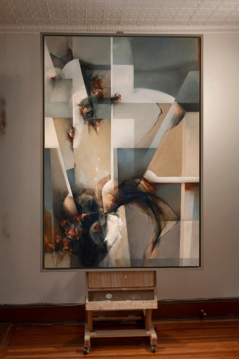 David Mellen - Painting Abstract: 'Bloom' For Sale at 1stDibs