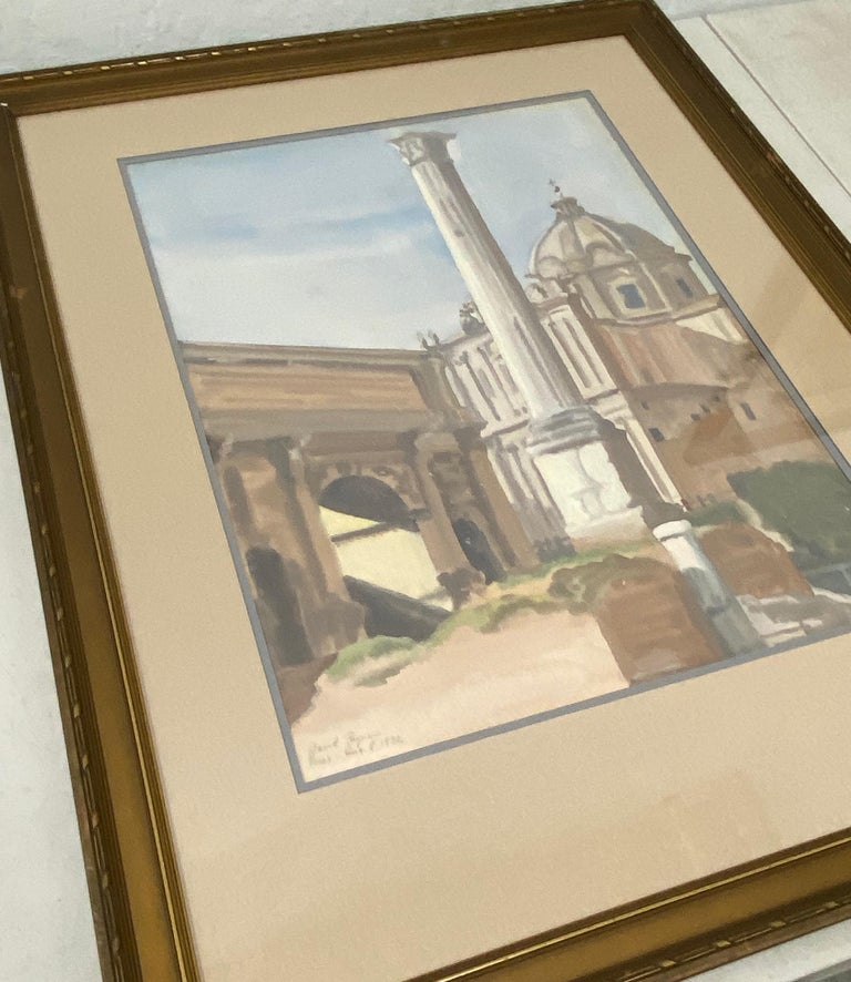 David Mode Payne "Column of Phocas" Original Watercolor, circa 1932 at ...