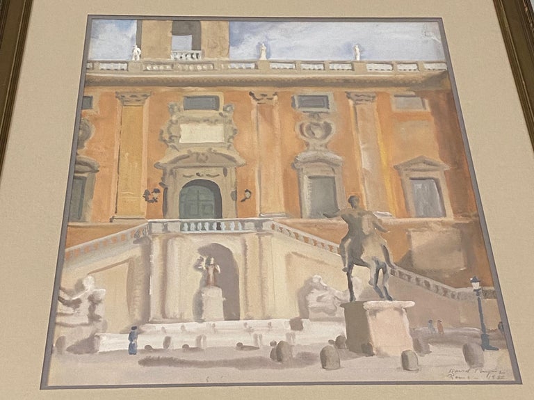 David Mode Payne "Piazza Del Campidoglio Marcus Aurelius Statue ...