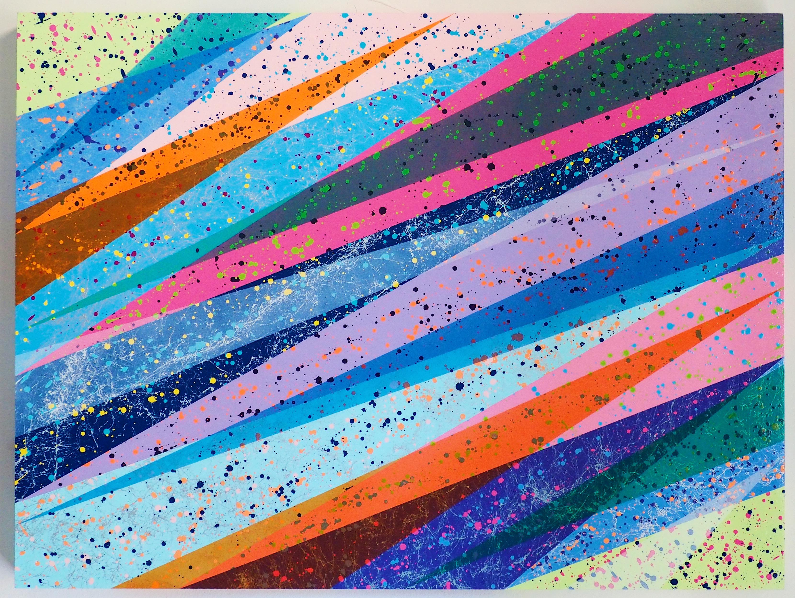 David Moir - La douceur d'aimer, Colorful Abstract Painting, 2021 at ...