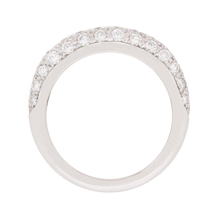 David Morris Pavé Set Diamond Half Eternity Ring For Sale (Free ...