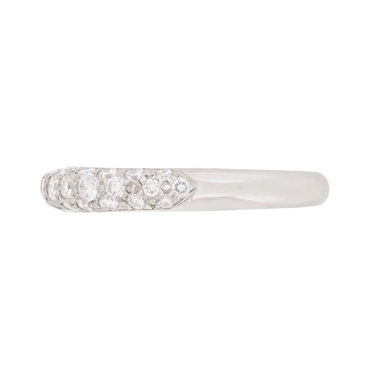 David Morris Pavé Set Diamond Half Eternity Ring For Sale (Free ...