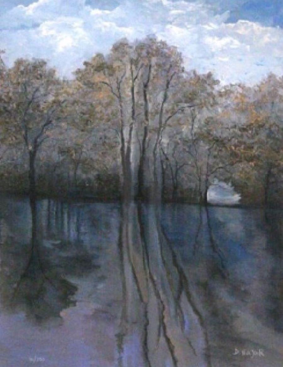 David Najar - Grey Shadows-Limited Edition Lithograph, Signed by Artist ...