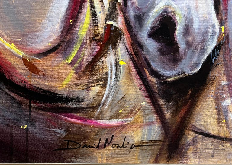 David Noalia - David Noalia, "Fiesta", 40x40 Spanish Festival Equine Oil Painting on Canvas For ...