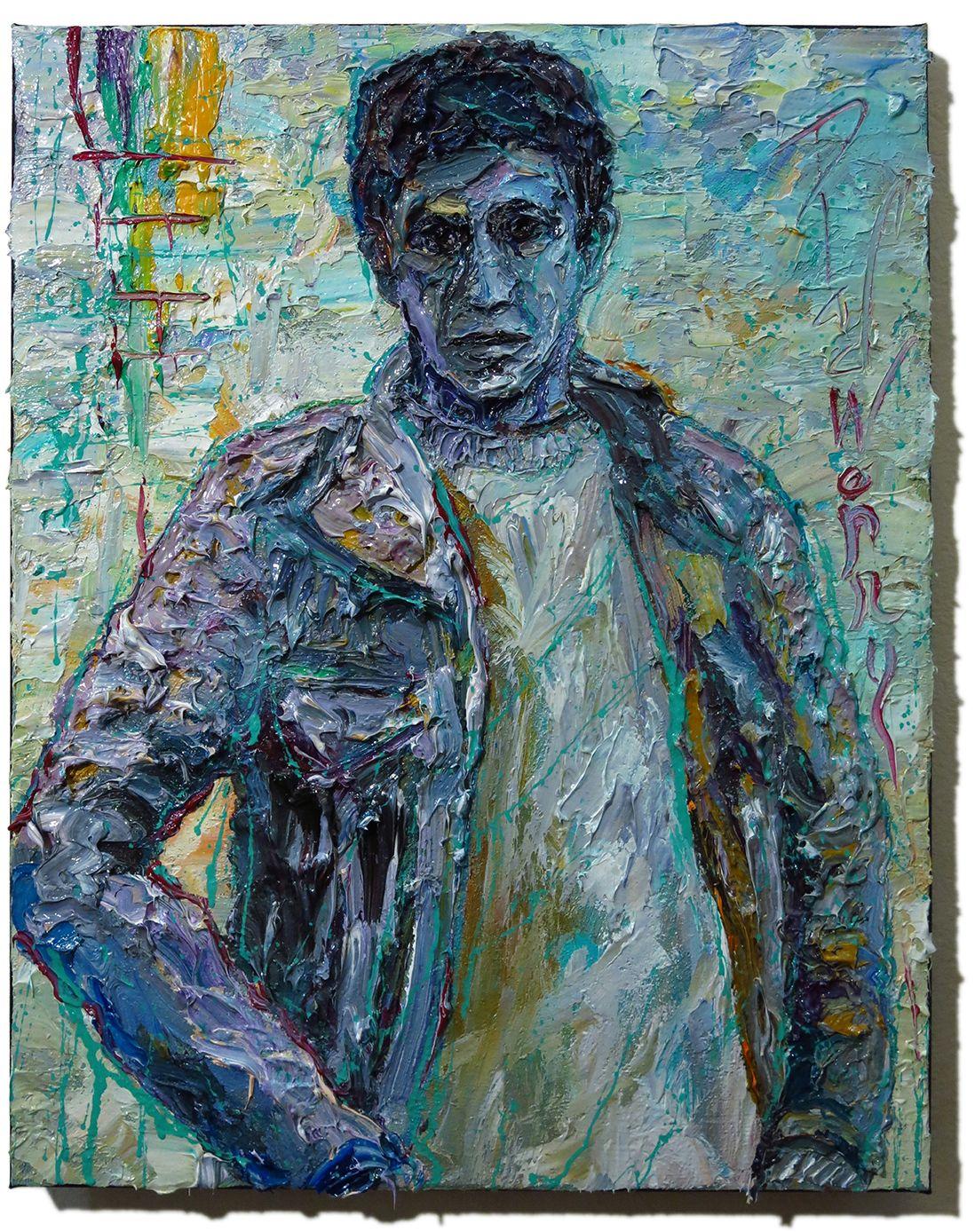 David Padworny - UNTITLED m1056 - Original oil painting portrait ...