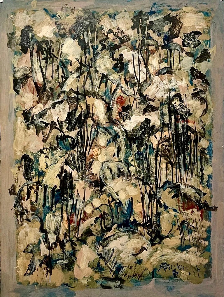 David Rankin - Australian American D. Rankin Abstract Expressionist Oil ...