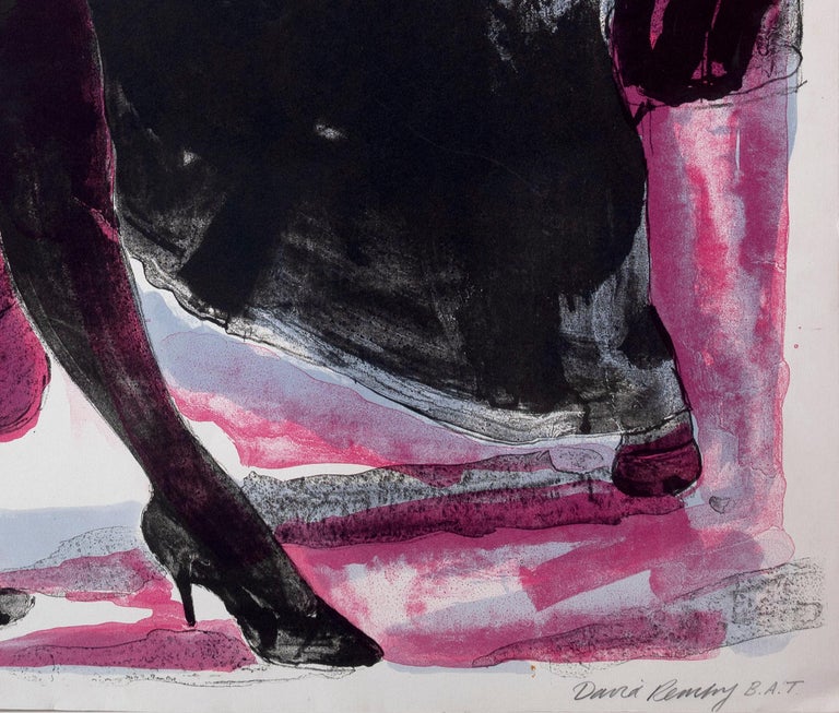 David Remfry - Untitled (Dancer red shoe) For Sale at 1stDibs