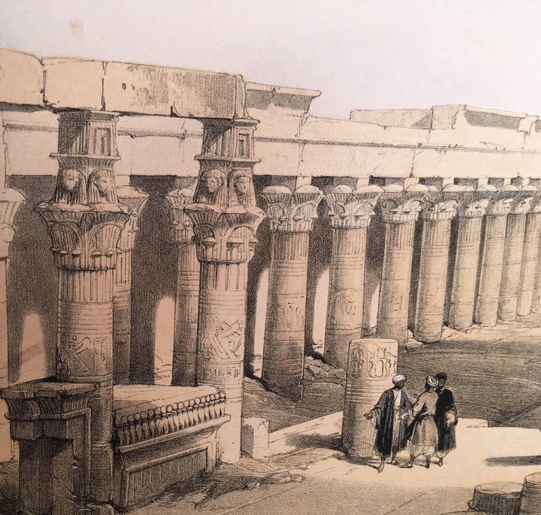 David Roberts - Grand Approach to The Temple of Philae -- Nubia at 1stDibs